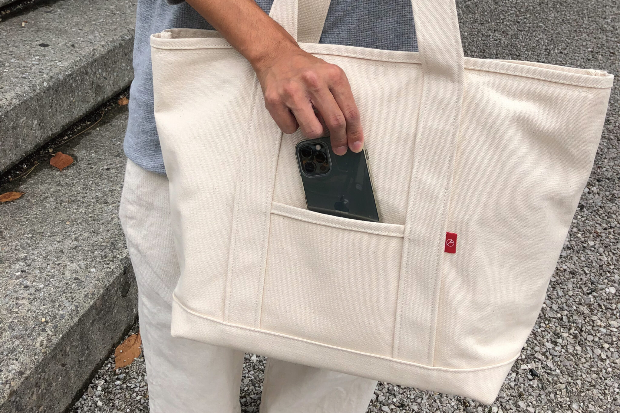 倉敷帆布 | 大容量ビッグトートバッグ XXL ファスナー付 6号帆布 [岡山] | afugi (オウギ) -日本製の生活雑貨を産地から届ける通販サイト-