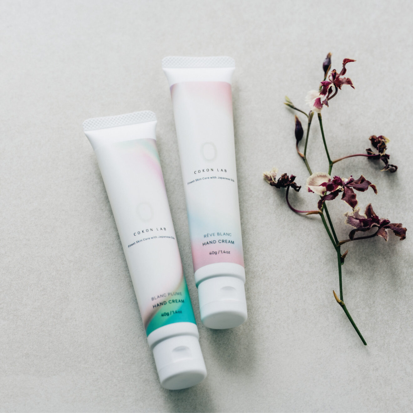 やまがシルク | ハンドクリーム (40g) 保湿力20倍の国産シルク配合 COKON LAB [熊本] | afugi (オウギ) -日本製の生活雑貨を産地から届ける通販サイト-